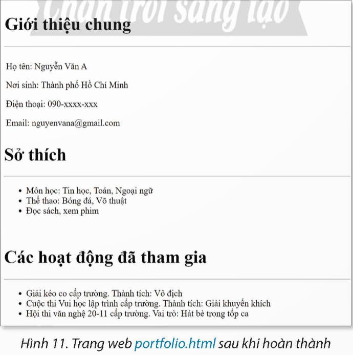Giải Tin học ứng dụng 12 chân trời: Bài F2 Tạo và định dạng trang web ...